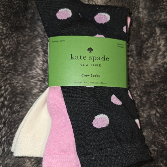 kate spade | Accessories | Kate Spade Crew Socks 3pr Nwt | Poshmark